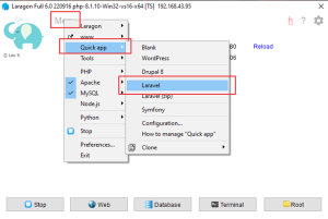 menggunakan laragon untuk deploy Laravel - Dirga Satya